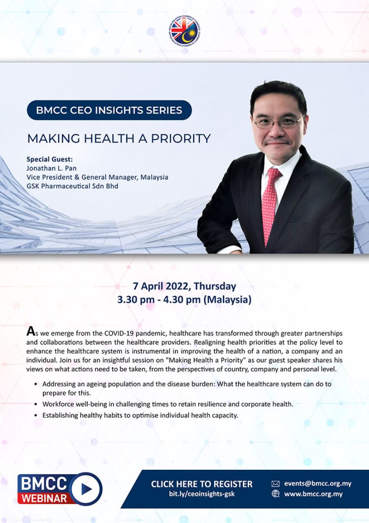 BMCC CEO Insights Series: Making Health a Priority – British Malaysian ...
