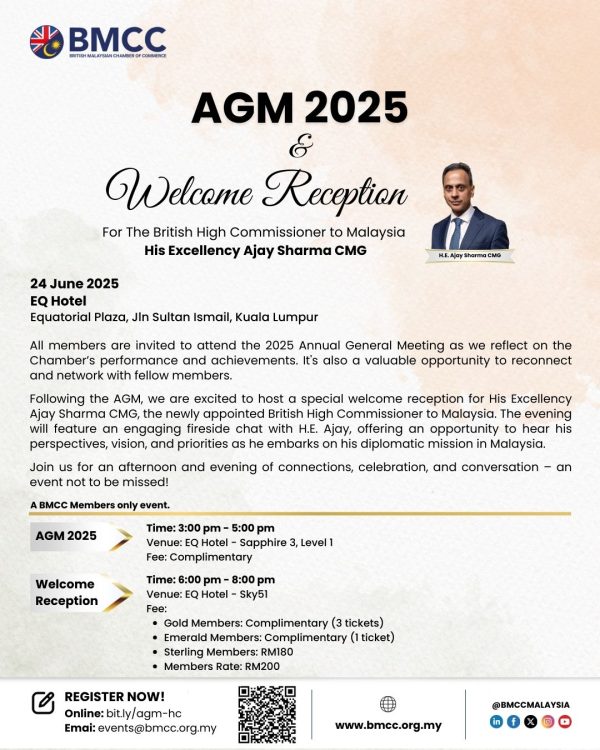 24 June | AGM 2025 & Welcome Reception for H.E. Ajay Sharma CMG ...