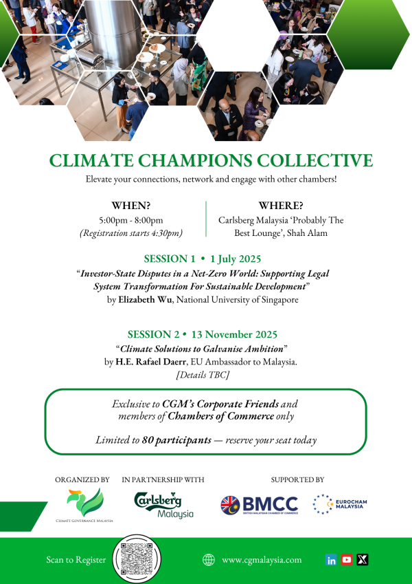 1 July | Climate Governance Malaysia | Session 1 of the Climate Champions Collective – British ...